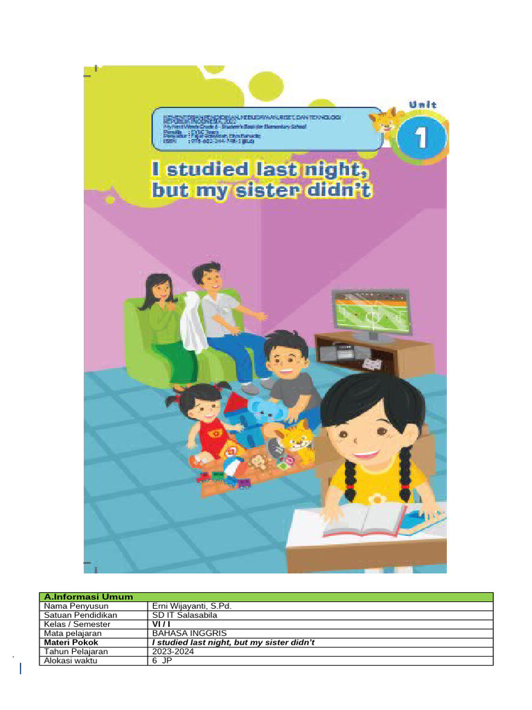 Modul Ajar Kelas 6 Unit 1 | PDF