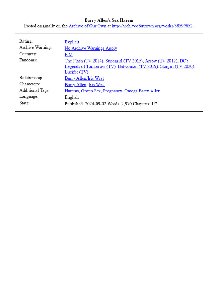 Barry_Allens_Sex_Harem | PDF