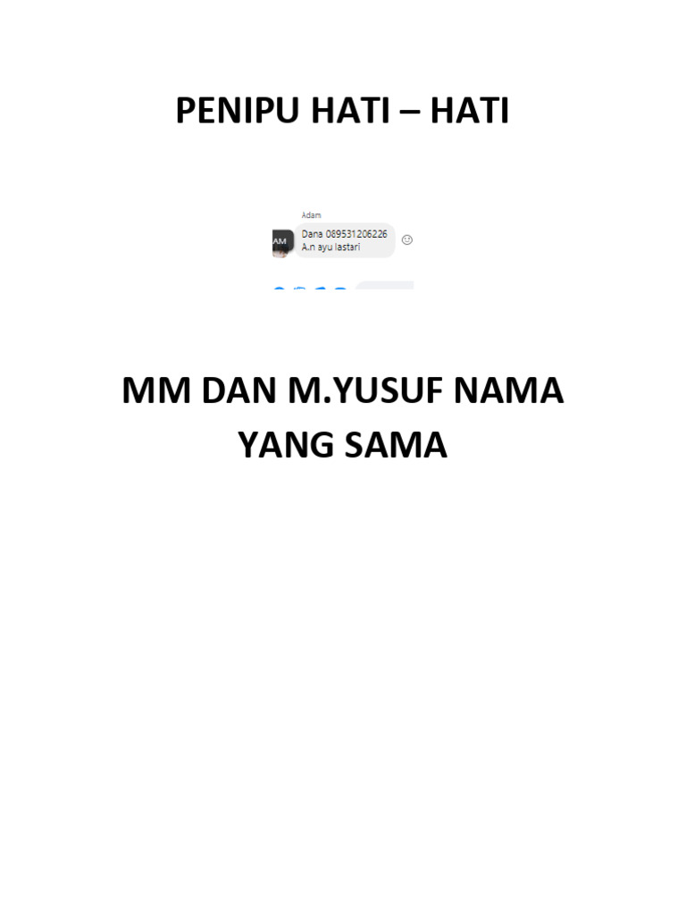 HATI HATI PENIPU | PDF