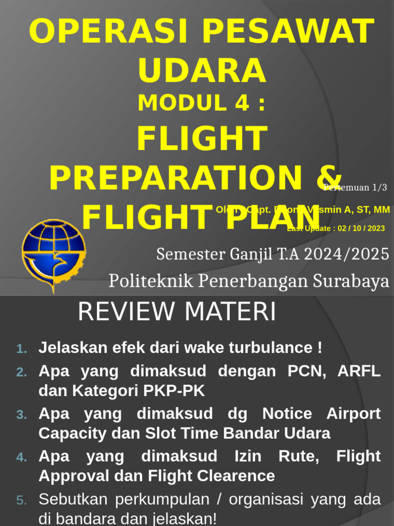 4.1 Flight Preparation & Flight Plan | PDF