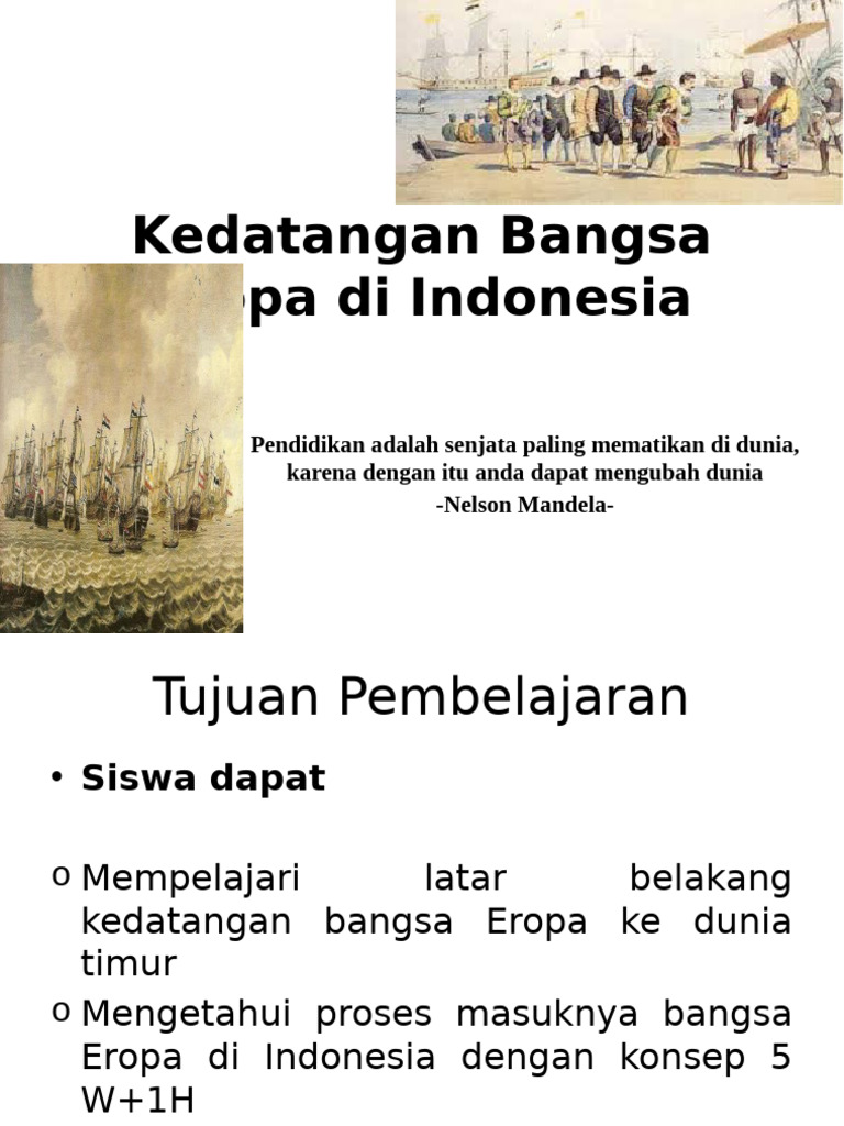 Kedatangan Bangsa Eropa Di Indonesia | PDF