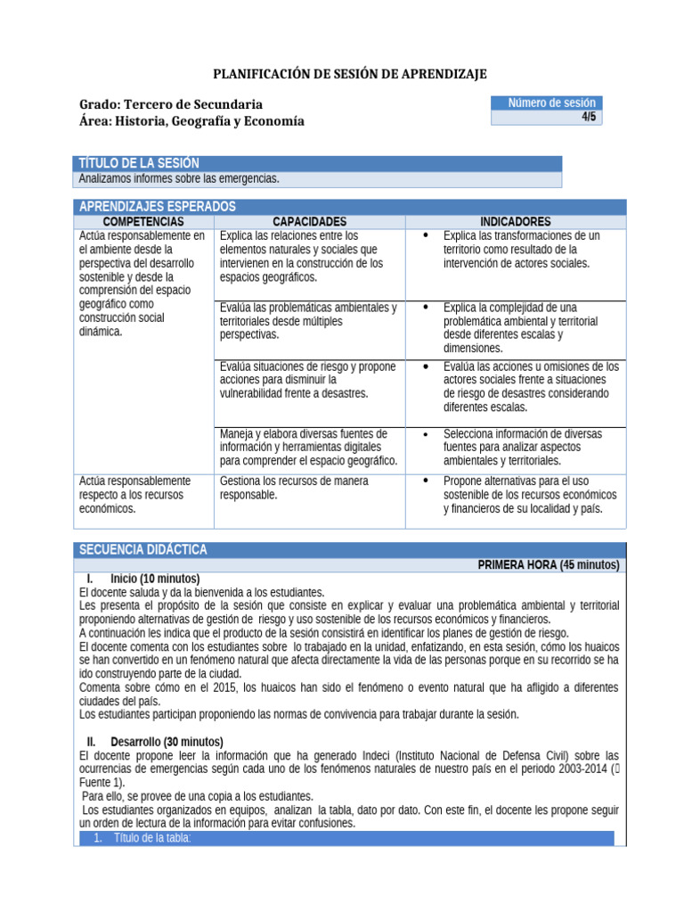 Hge3-U6-Sesion 04 | PDF