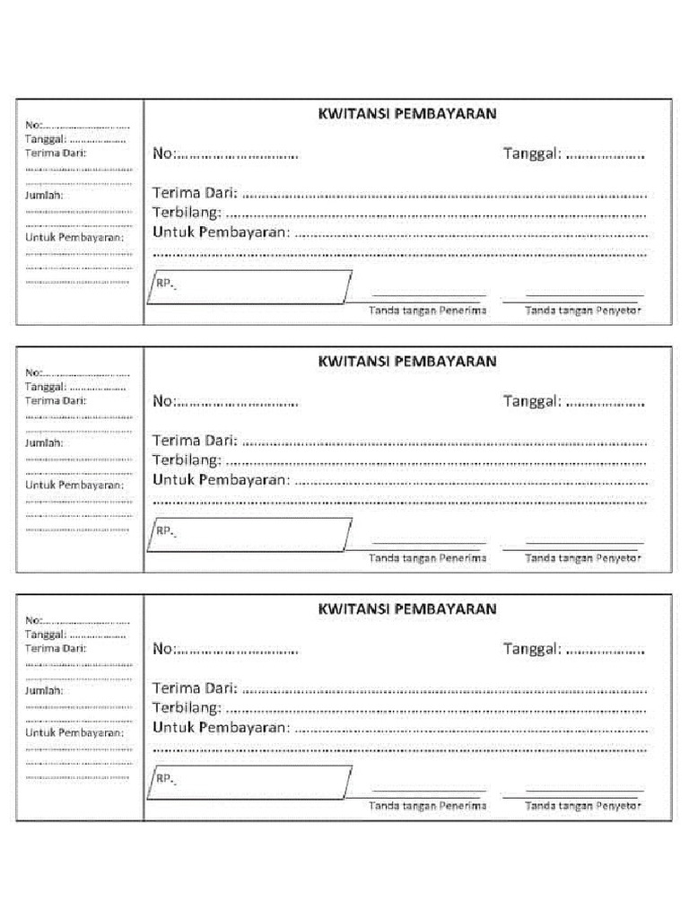 Kwitansi | PDF