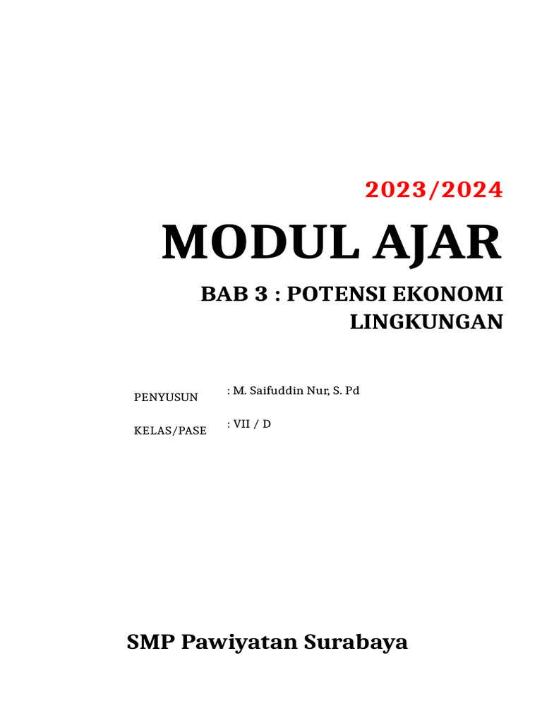 Modul Bab 3 | PDF