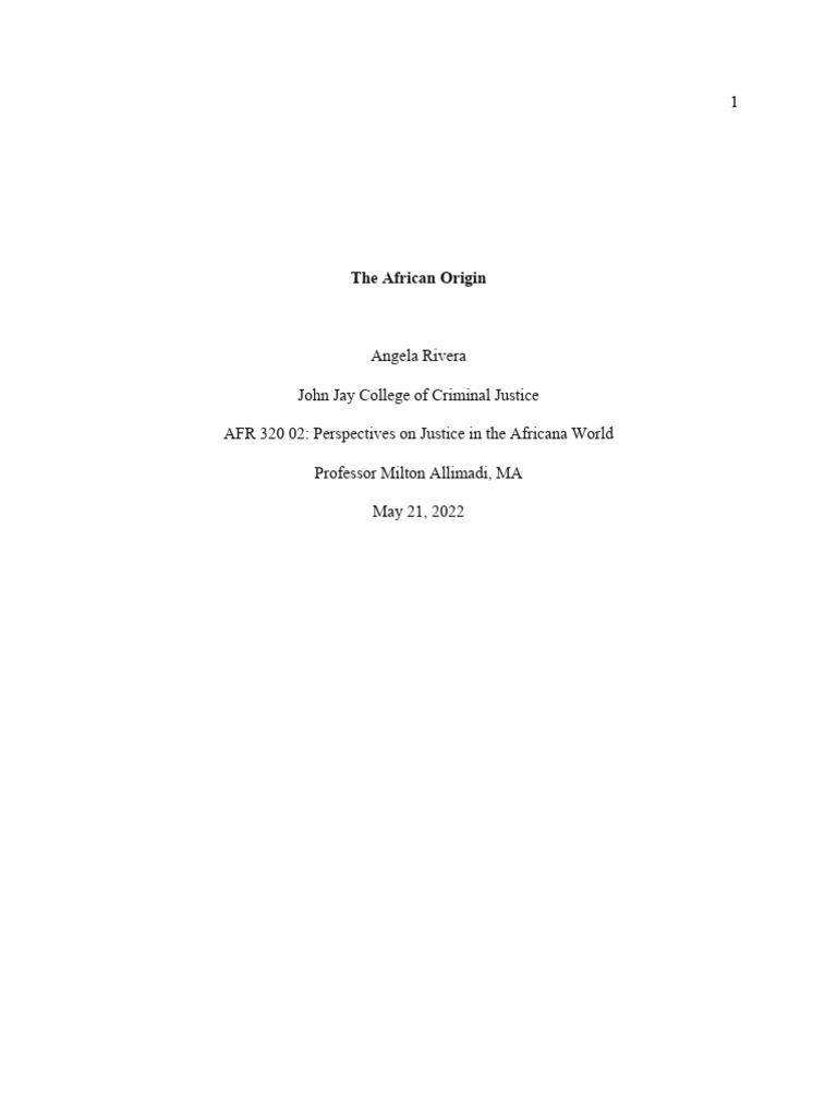 AFR 320 AngelaRivera Paper 2 | PDF