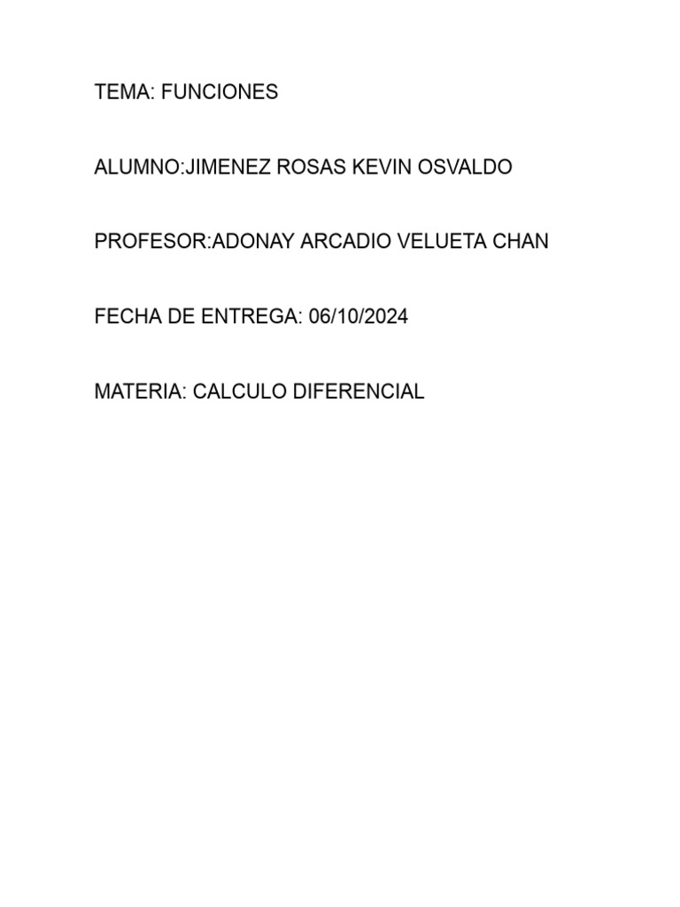 Tema 1 de Funciones | PDF