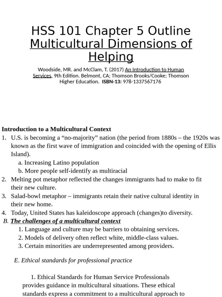 HSS 101 Chapter 5 Outline PPP | PDF