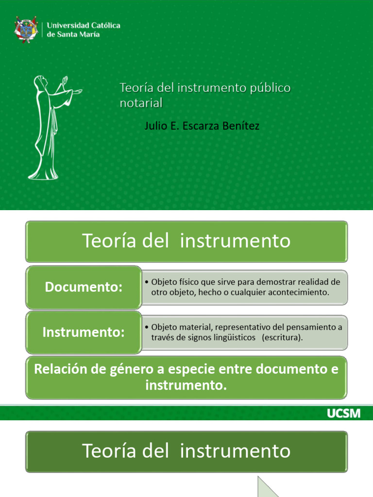 Teoría Del Instrumento Público Notarial | PDF