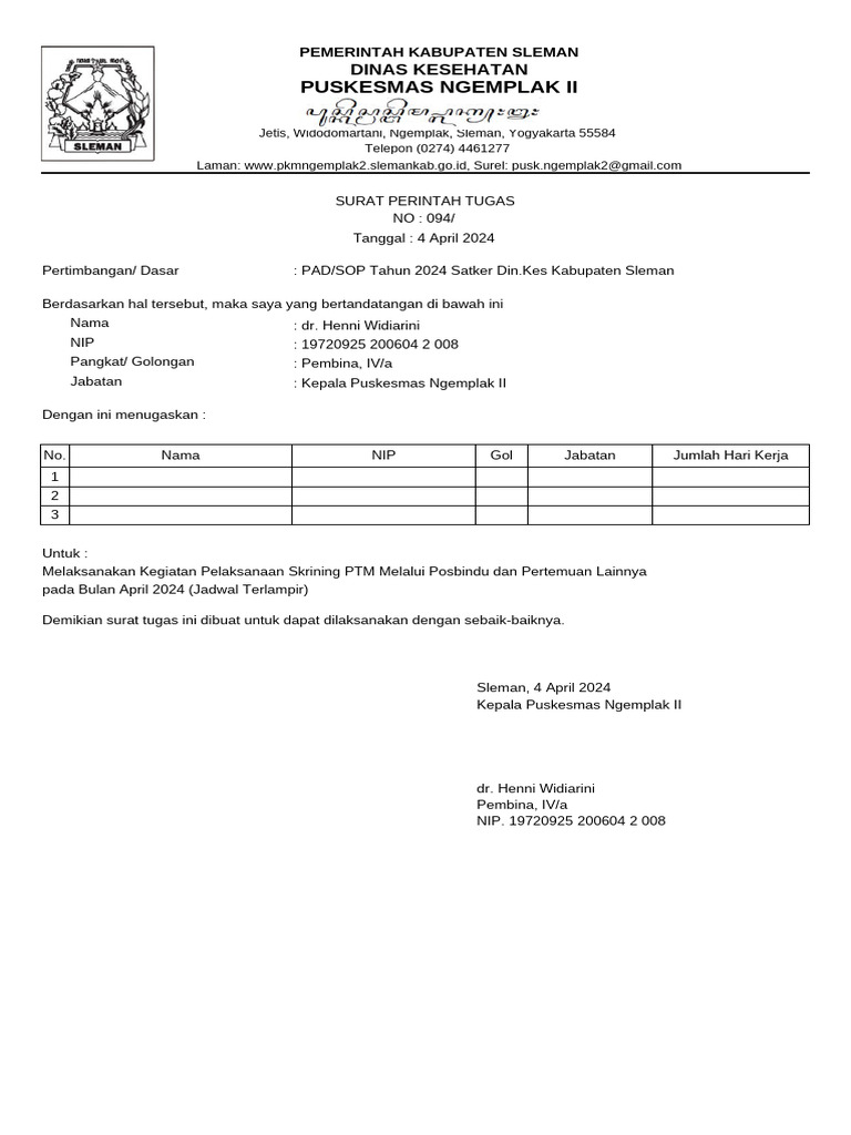 Format SPPD Baru 2024 | PDF