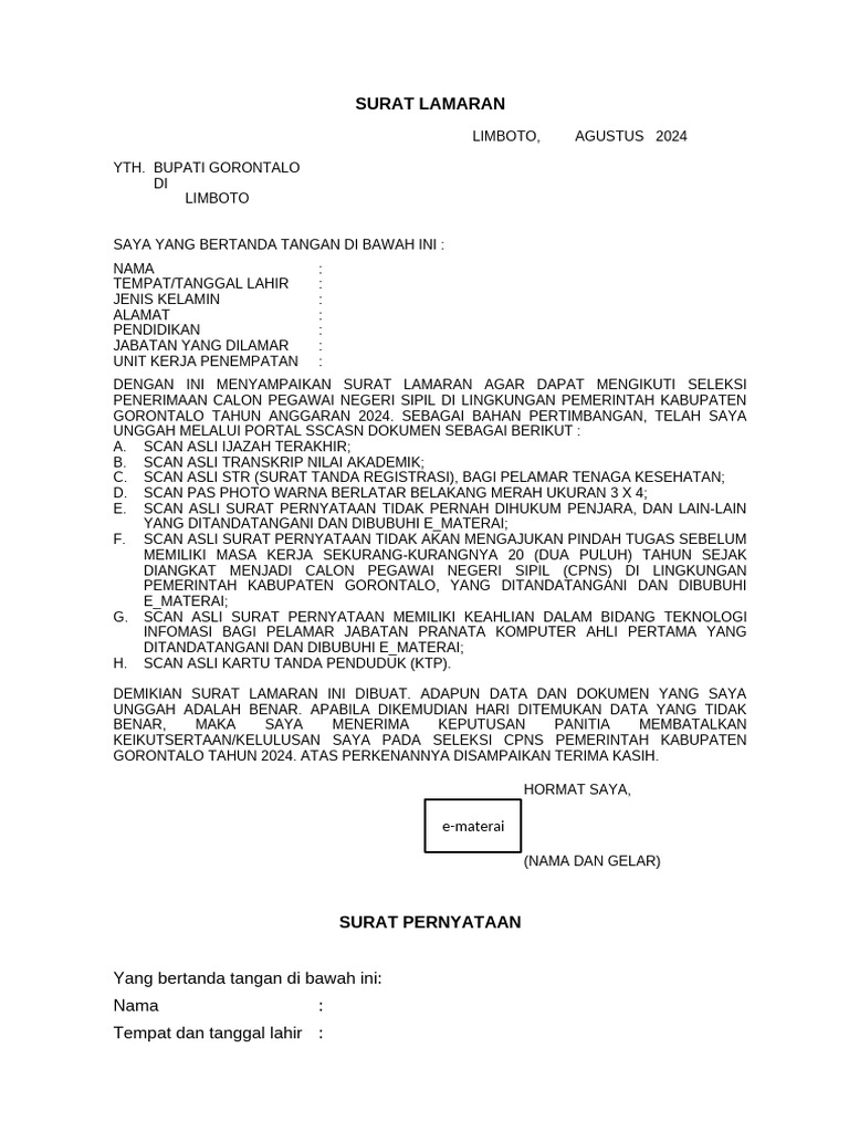 Contoh Surat | PDF