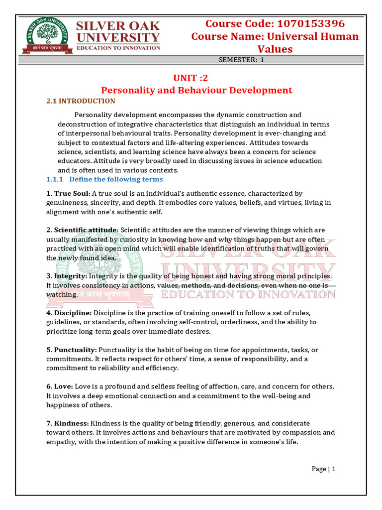 unit 2 UHV | PDF
