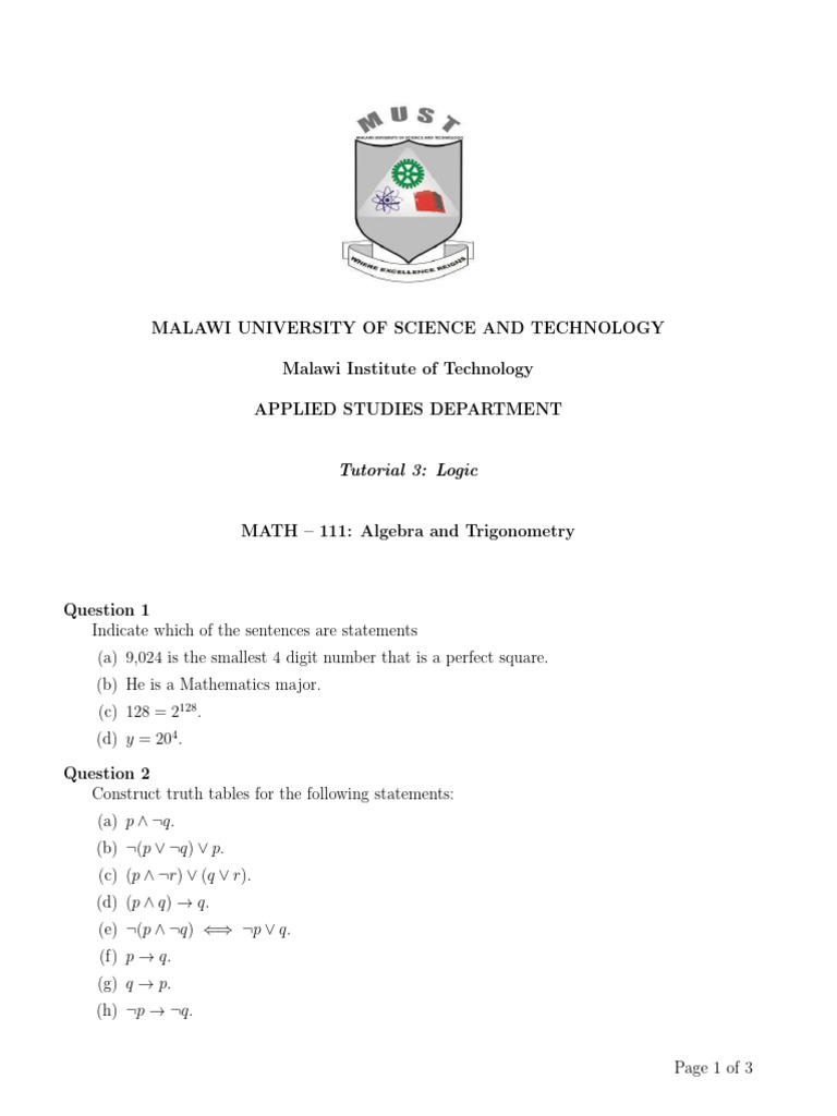 Logic | PDF | Mathematics | Logic