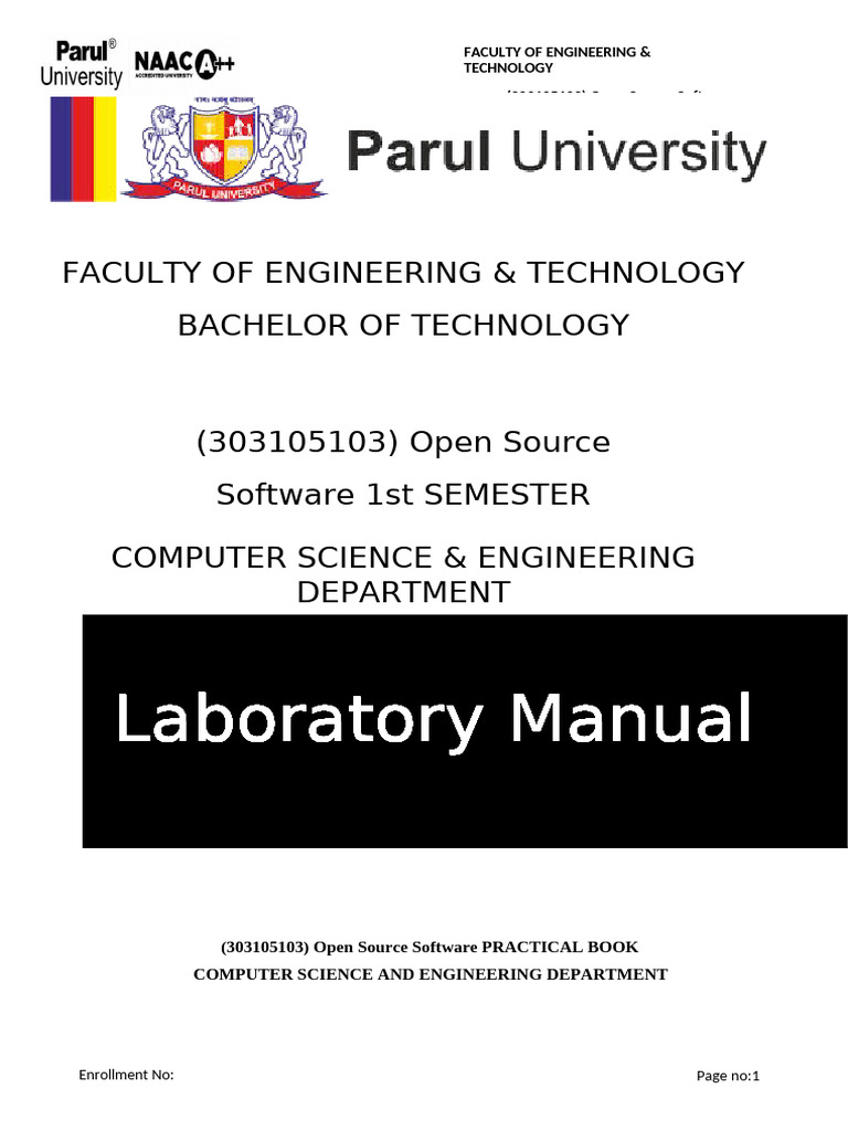 Oss Lab Manual - Template - Final | PDF