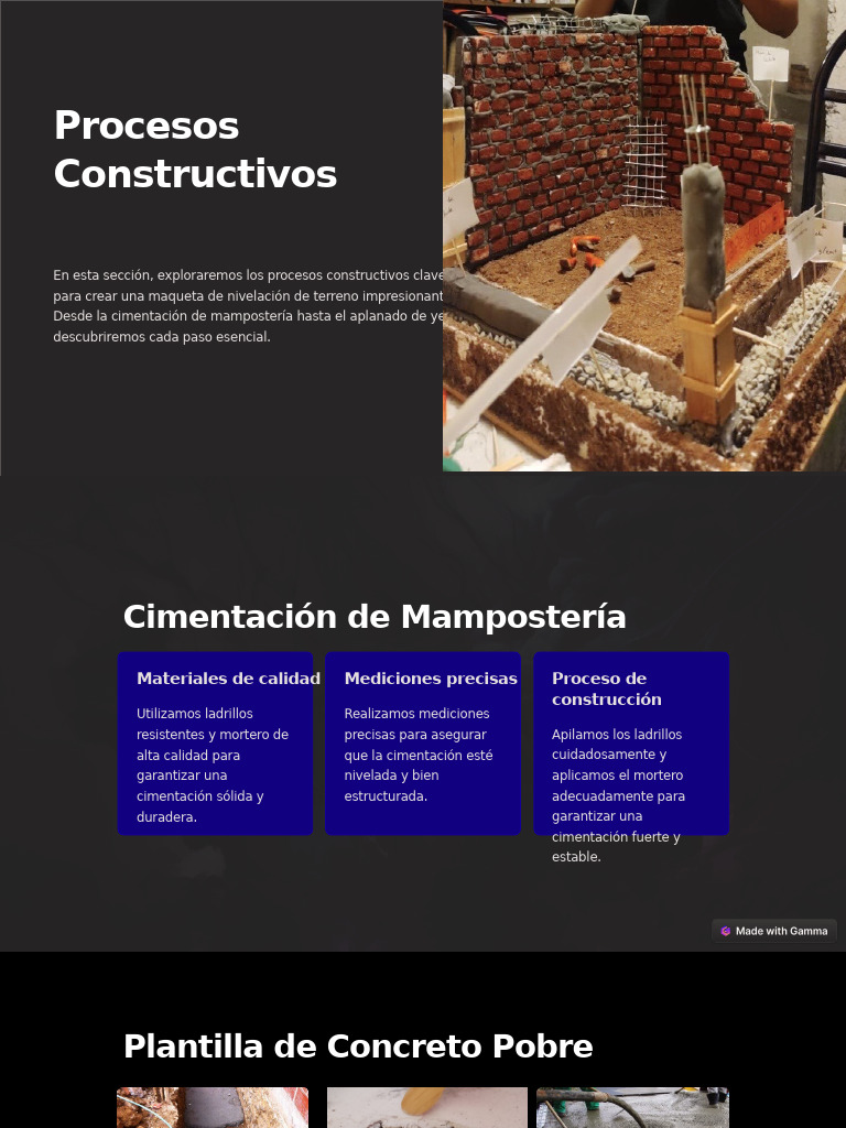 Procesos Constructivos de Una Maqueta de Nivelacion de Terreno 2 | PDF