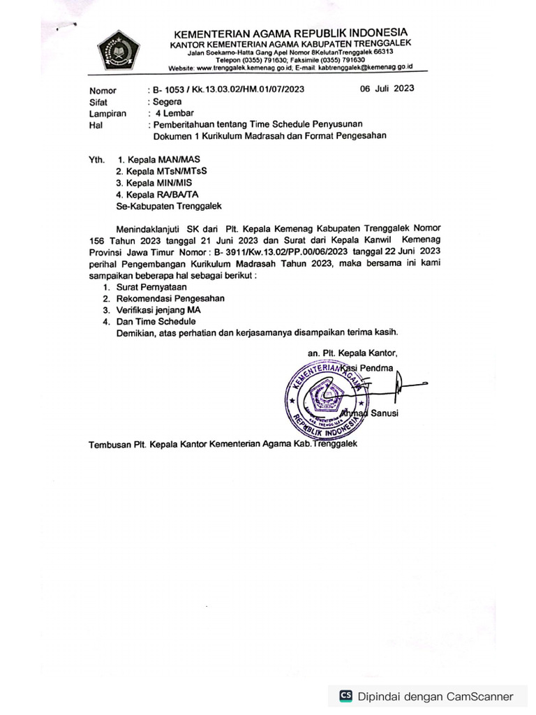 Time Schedule Penyusunan Dokumen 1 | PDF