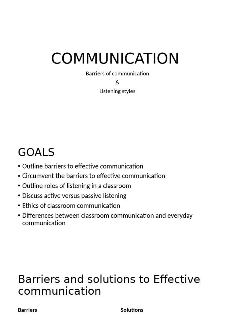 Lesson - 3 Communication 1 | PDF
