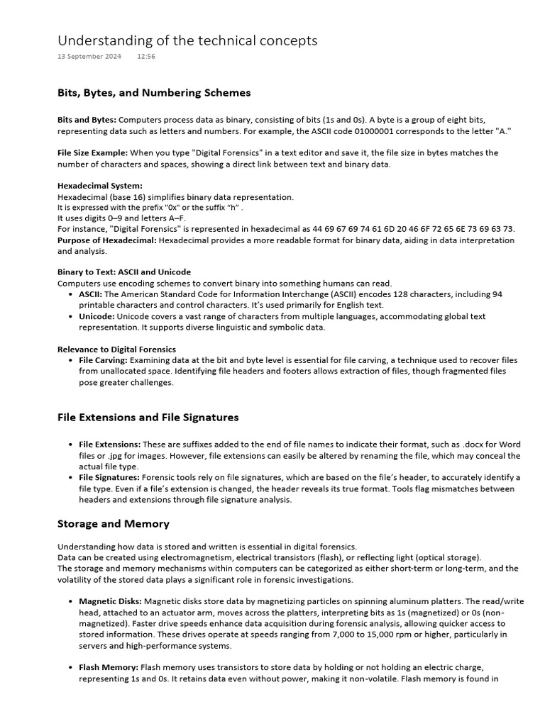 Understanding of the Technical Concepts | PDF