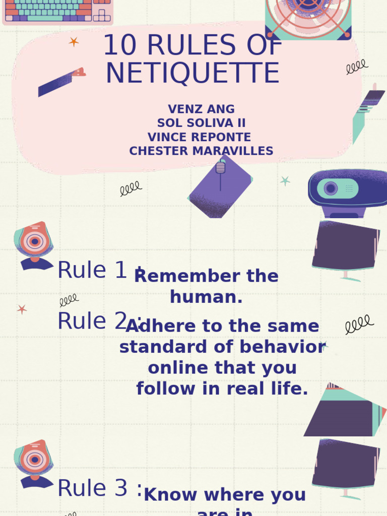 Core Rules of Netiquette | PDF