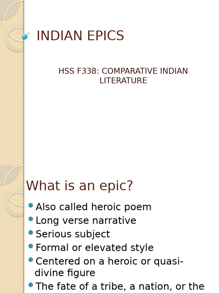 6. Indian Epics(1) | PDF
