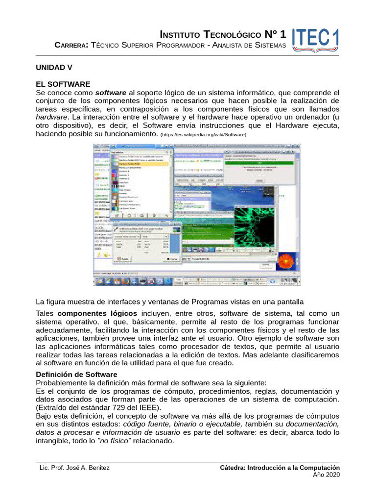 Unidad 5 - Introduccion a la Computacion | PDF