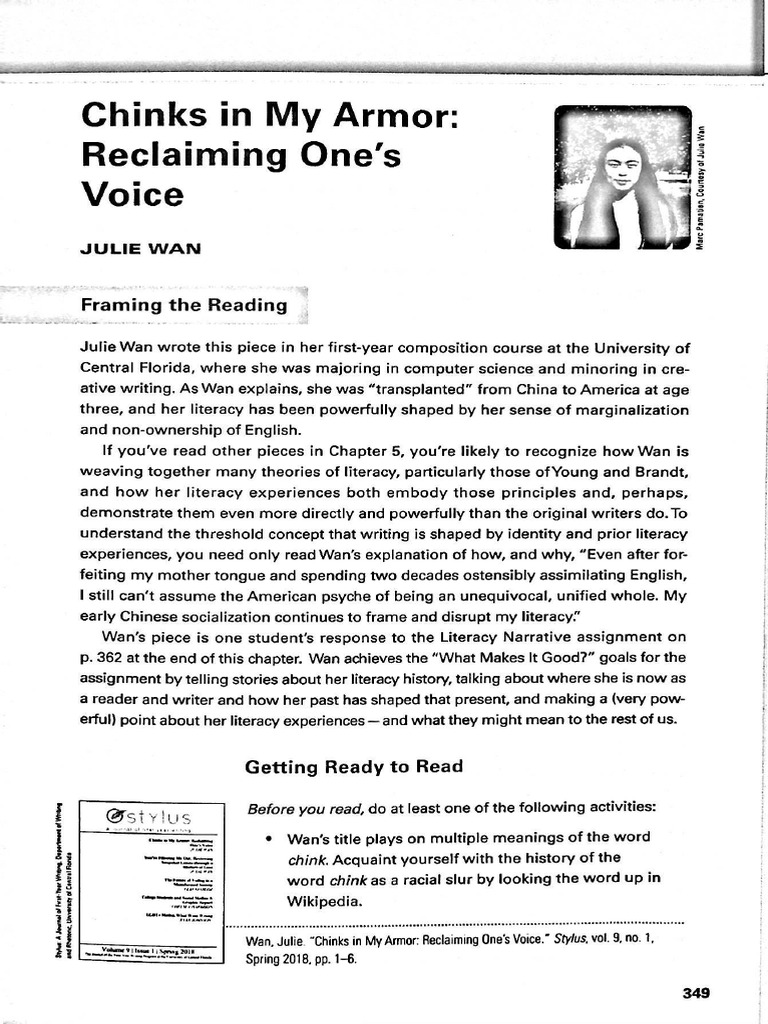 Chinks in My Armor | PDF