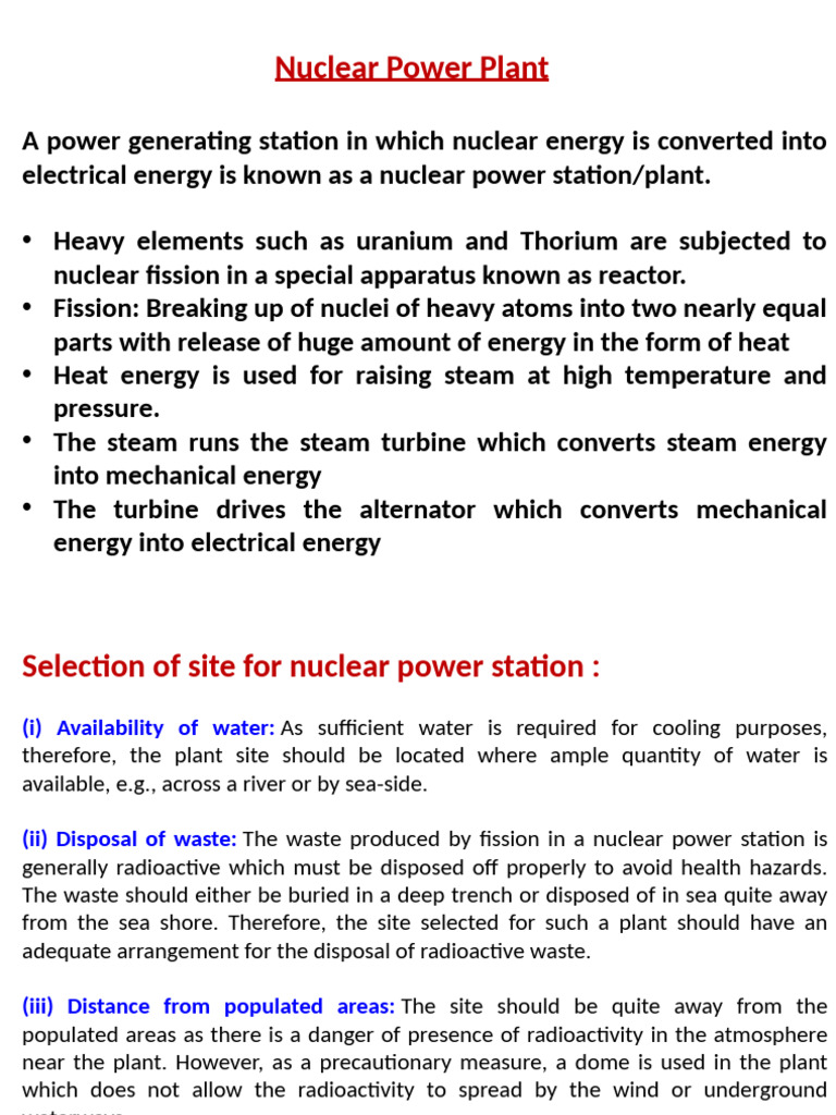 Nuclear Power Plant | PDF