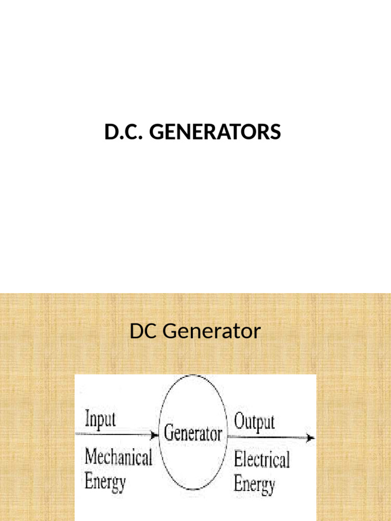DC Generator | PDF