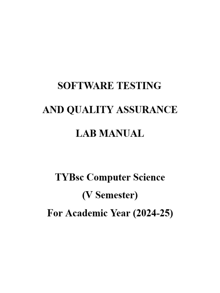 STQA 24 25.docx 1 | PDF