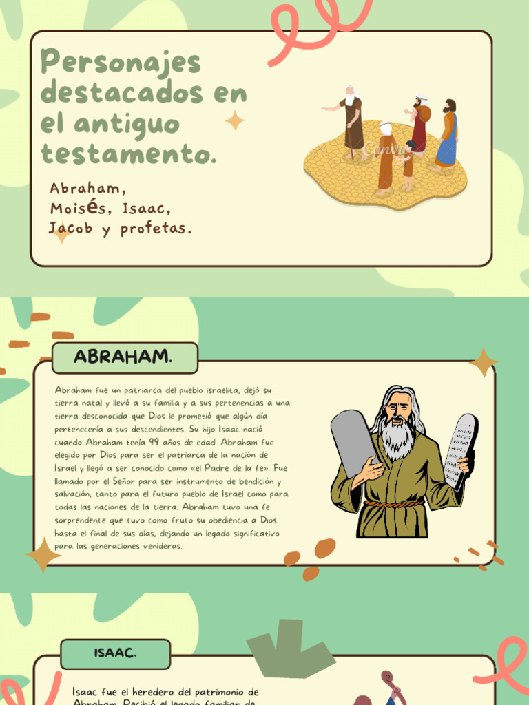 Personajes Destacados Del Antiguo Testamento. | PDF