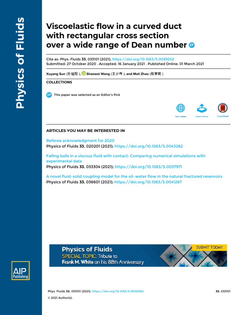 Viscoelastic flow in a curved duct with rectangular cross section over a wide range of Dean ...