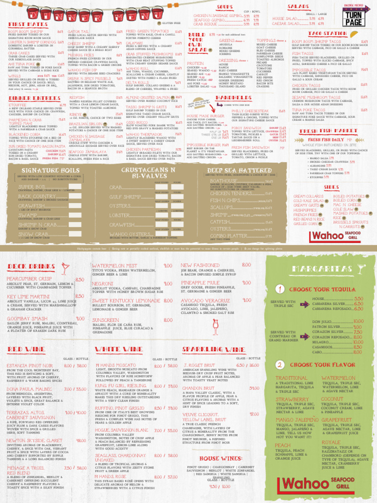 Wahoo Menu | PDF