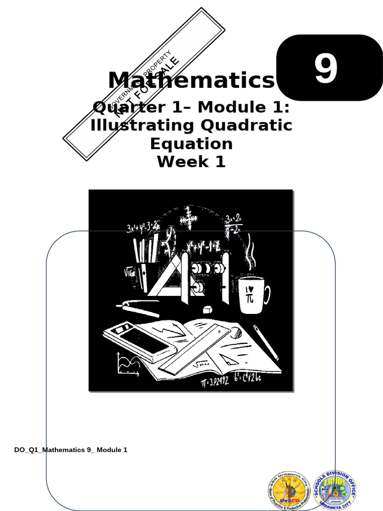 Math 9 Module 1 Week 1 | PDF