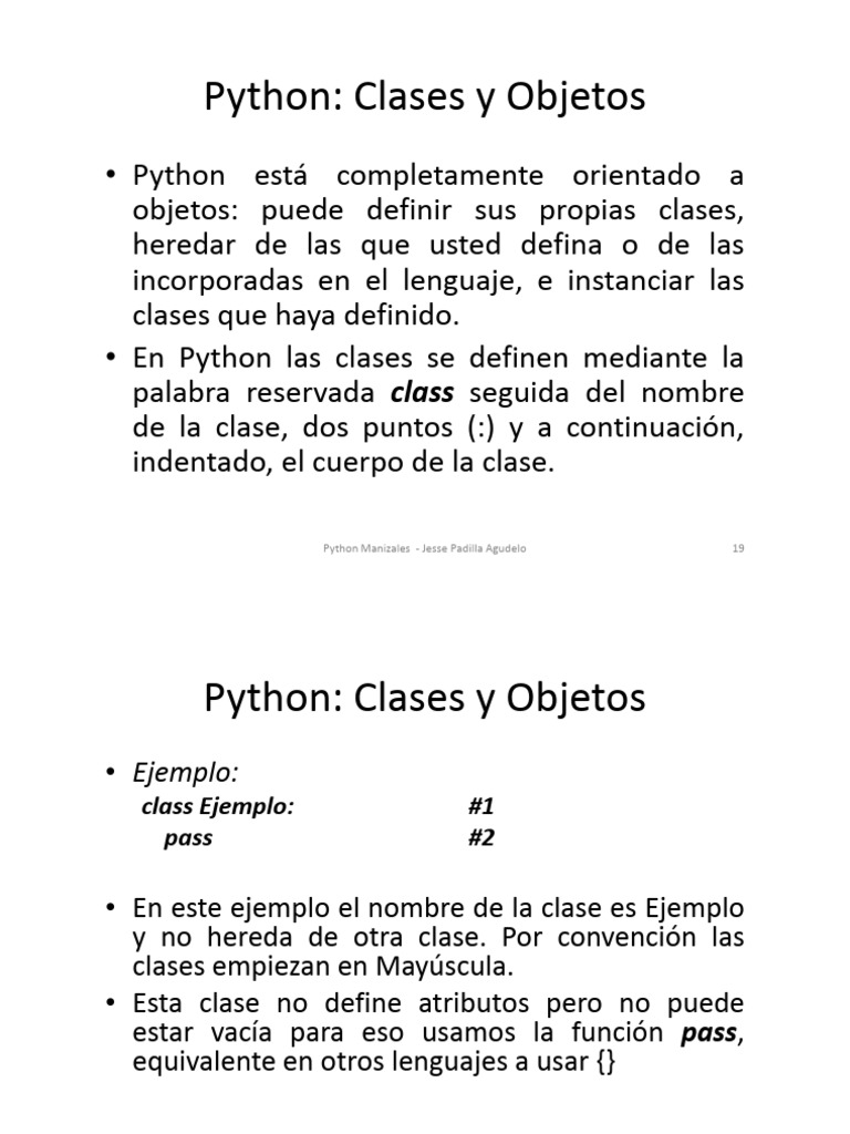 Clases y Objetos - Init | PDF | Python (lenguaje de programación) | Computadoras