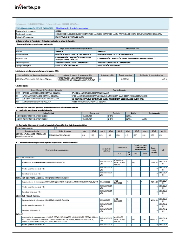 Formato 8a Parque | PDF