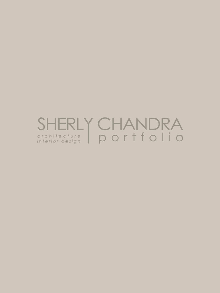 [Sherly Chandra] CV and Portfolio (1) | PDF