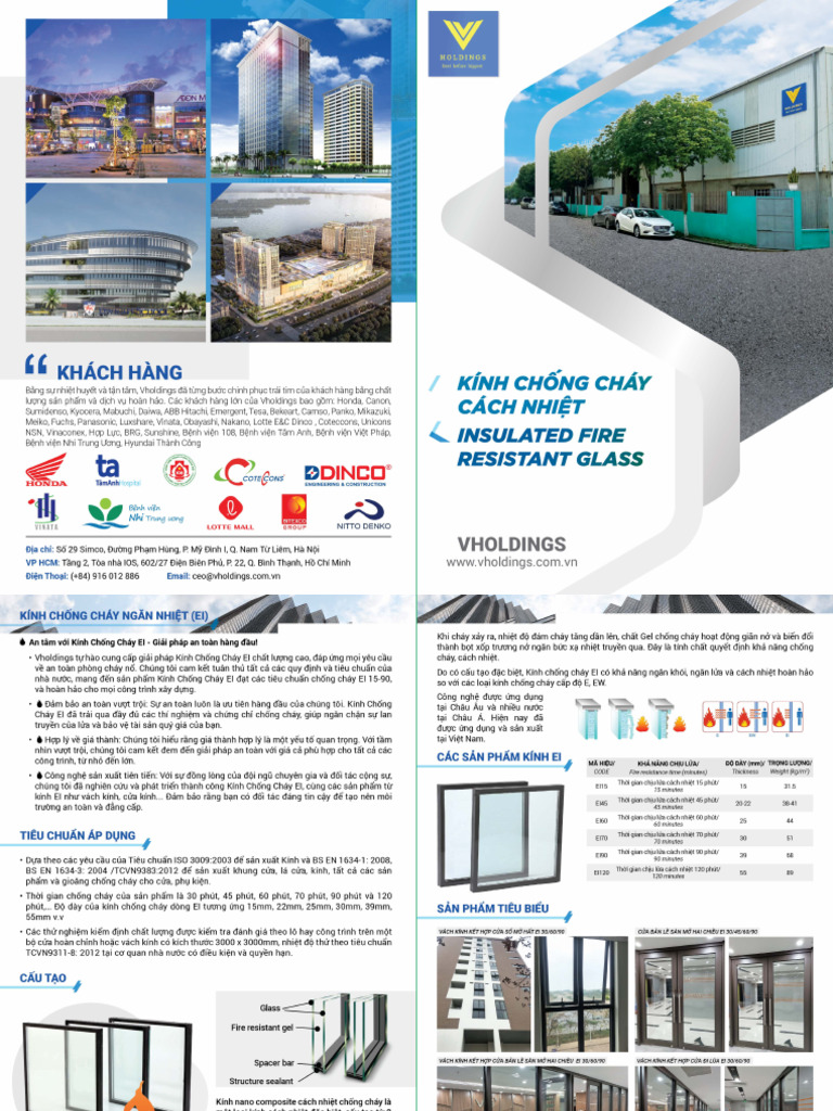 Vholdings Fire Proof Glass Partition Brochure | PDF