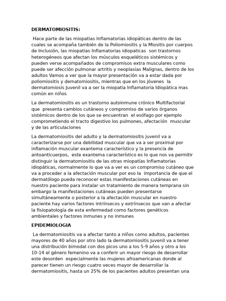 DERMATOMIOSITIS | PDF