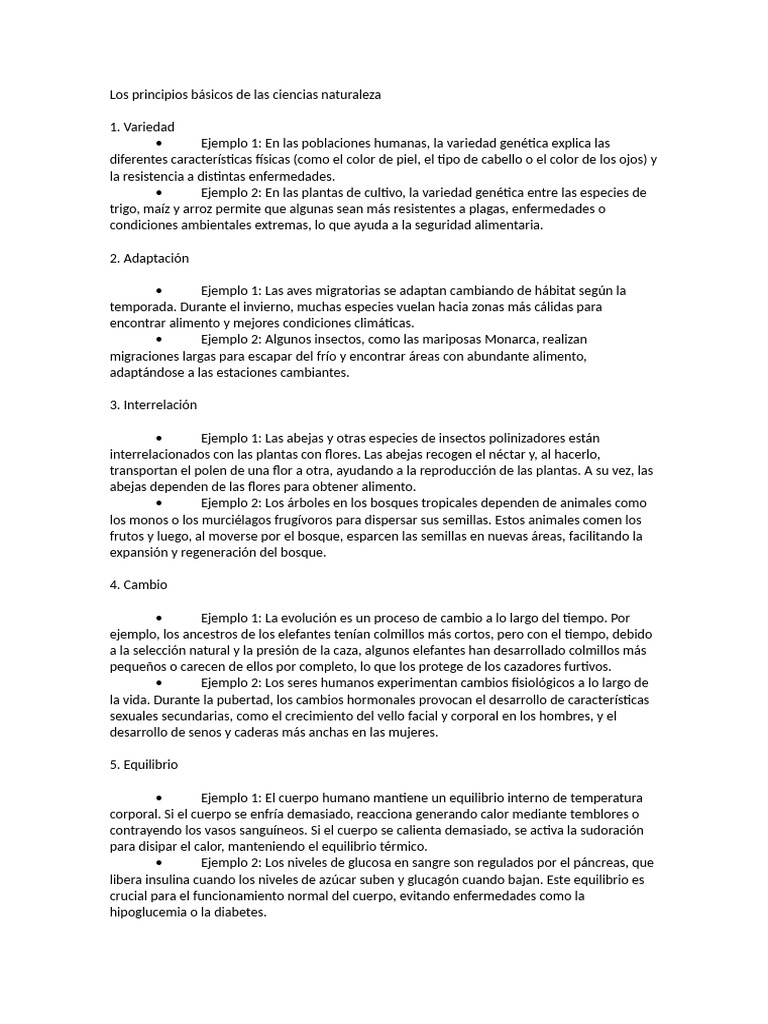 7 Principios EJEMPLOS | PDF