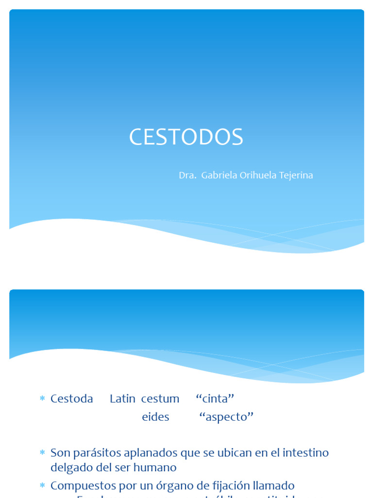 CESTODOS | PDF | Microbiology | Veterinary Medicine
