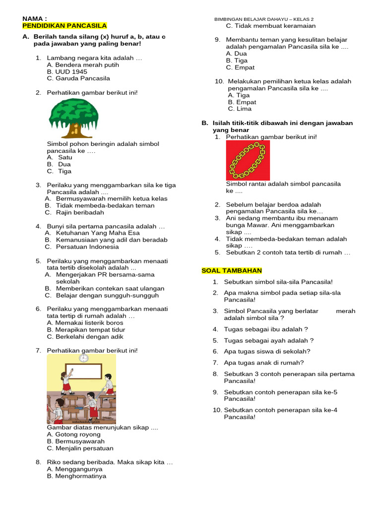 STS SMS 1 - PKN & Big Kelas 2 | PDF