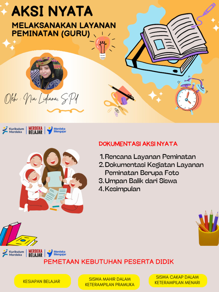 AKSI NYATA BIMBINGAN DAN KONSELING LAYANAN PEMINATAN DAN RESPONSIF - Compressed | PDF