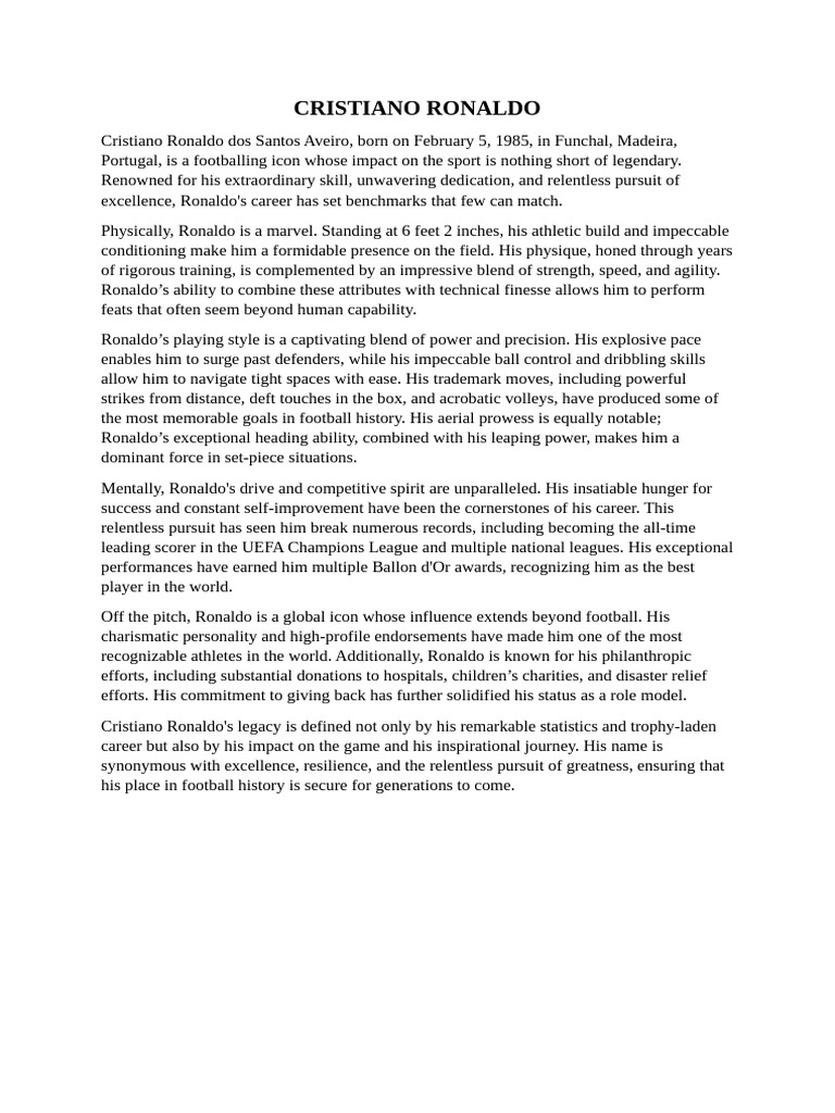 Cristiano Ronaldo | PDF