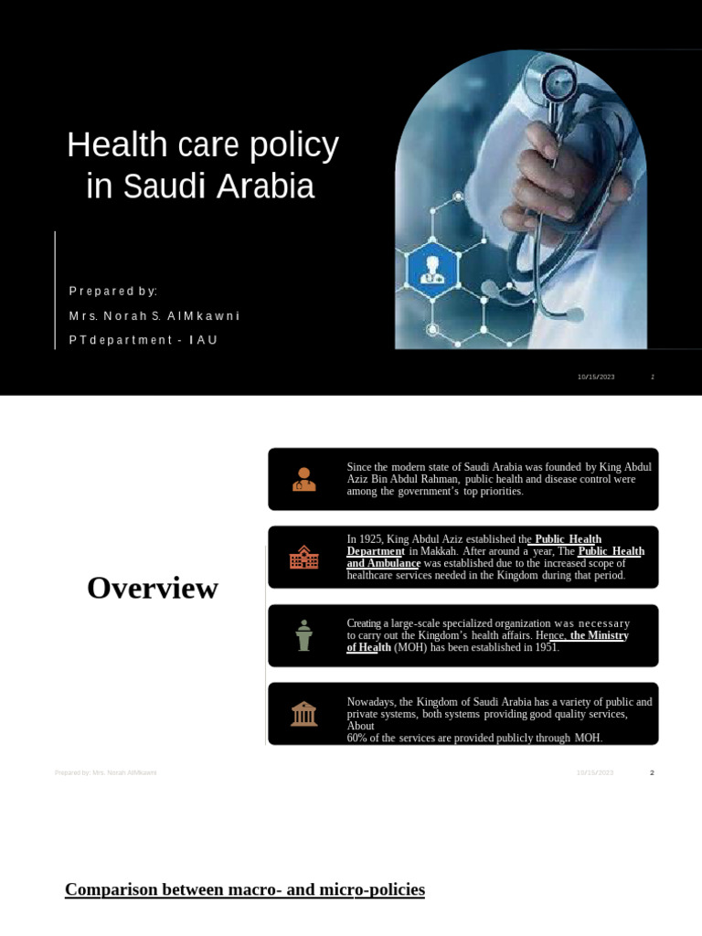 Health Care Policy in KSA - PT Profession | PDF | Health Care ...