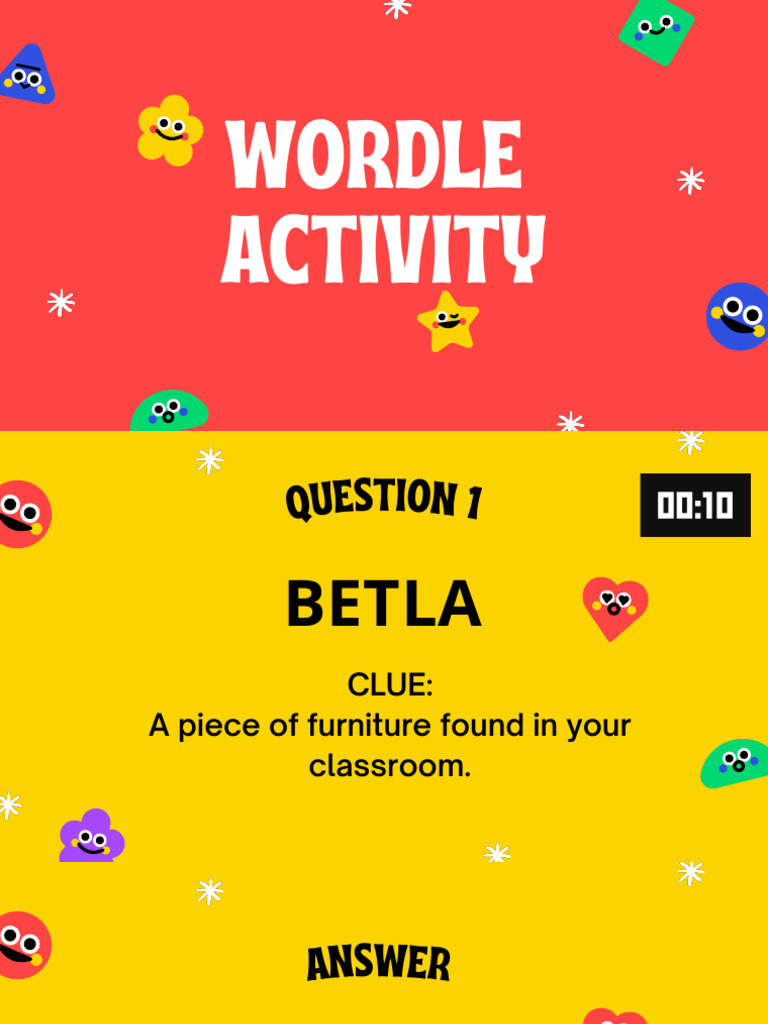 WORDLE ACTIVITY | PDF