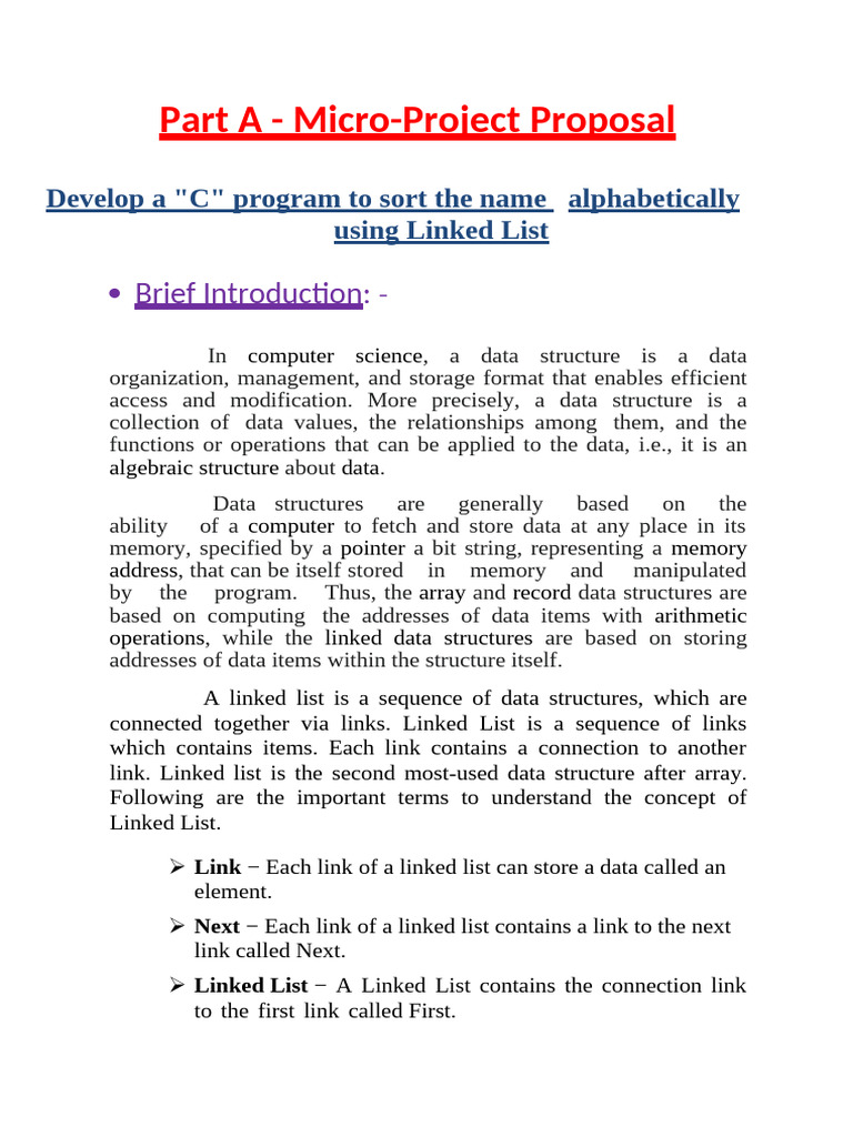 DS Microproject-1 | PDF