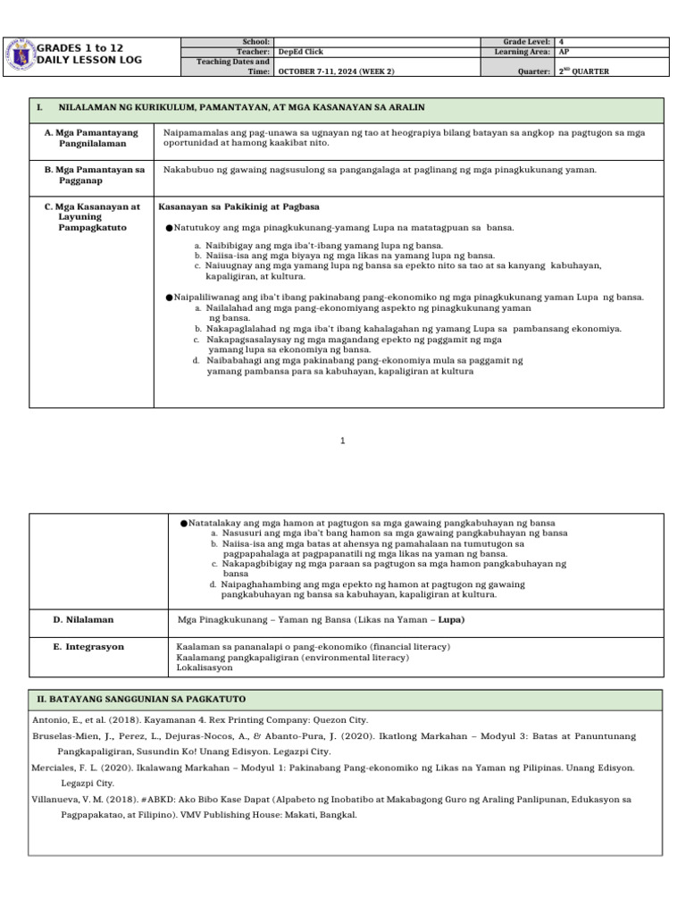 AP 4_Q2_WEEK 2 | PDF