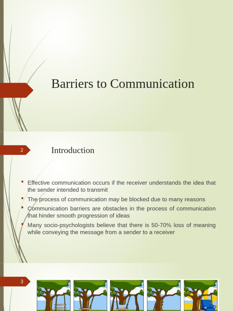 Barriers To Communication | PDF