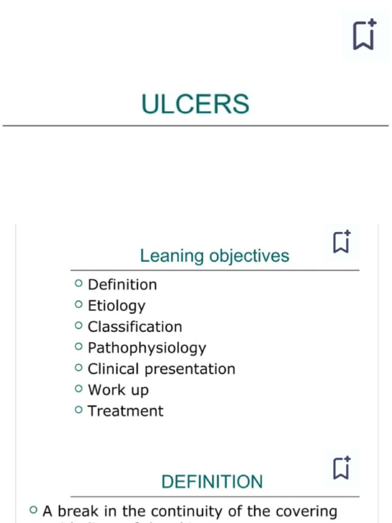 Ulcers | PDF