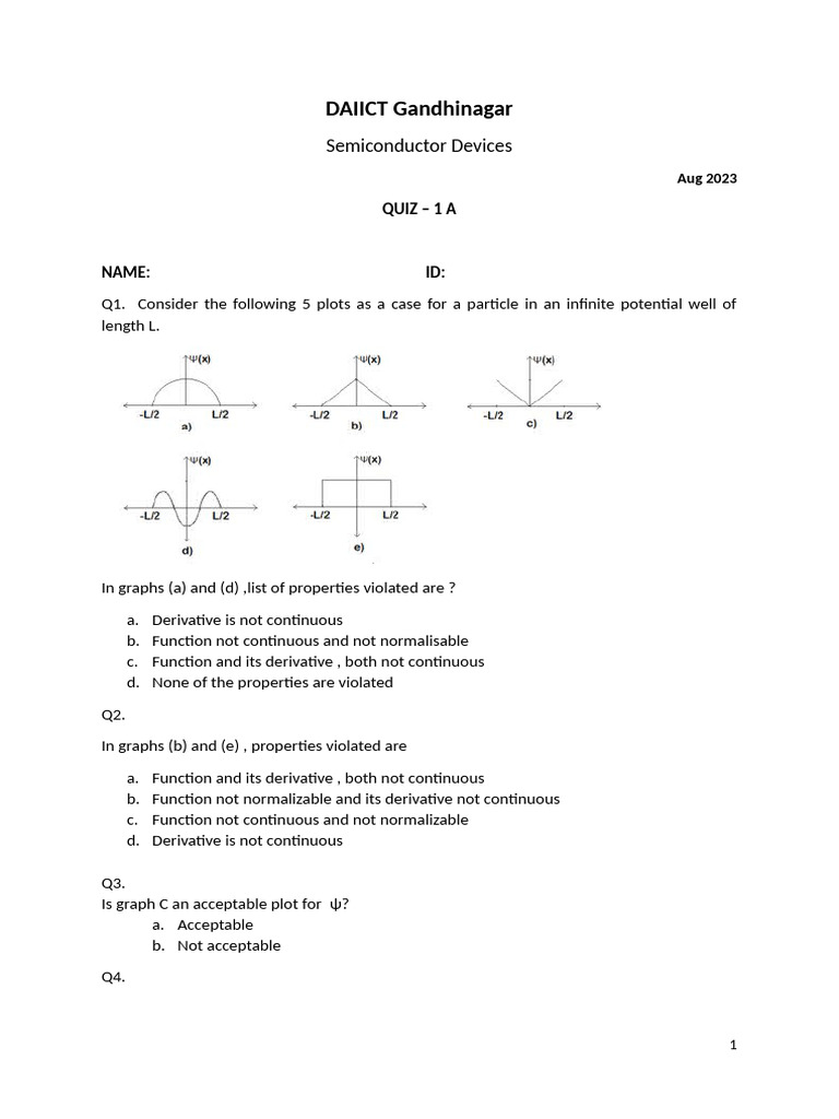 Quiz - 1a | PDF