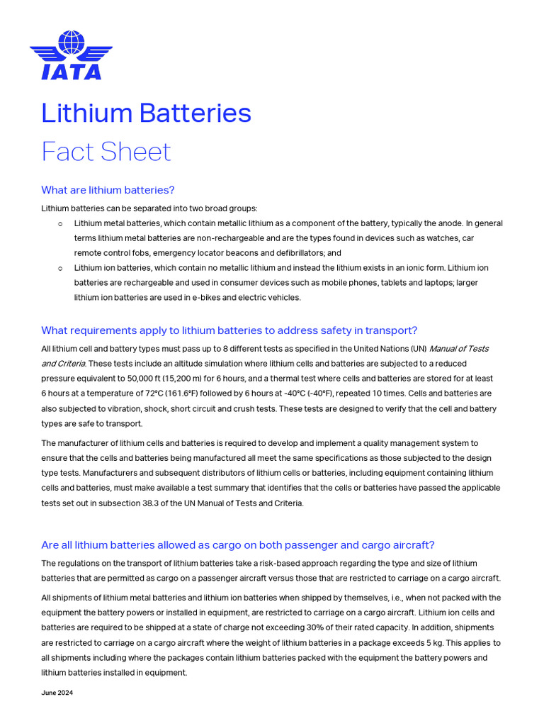 fact-sheet---lithium-batteries | PDF